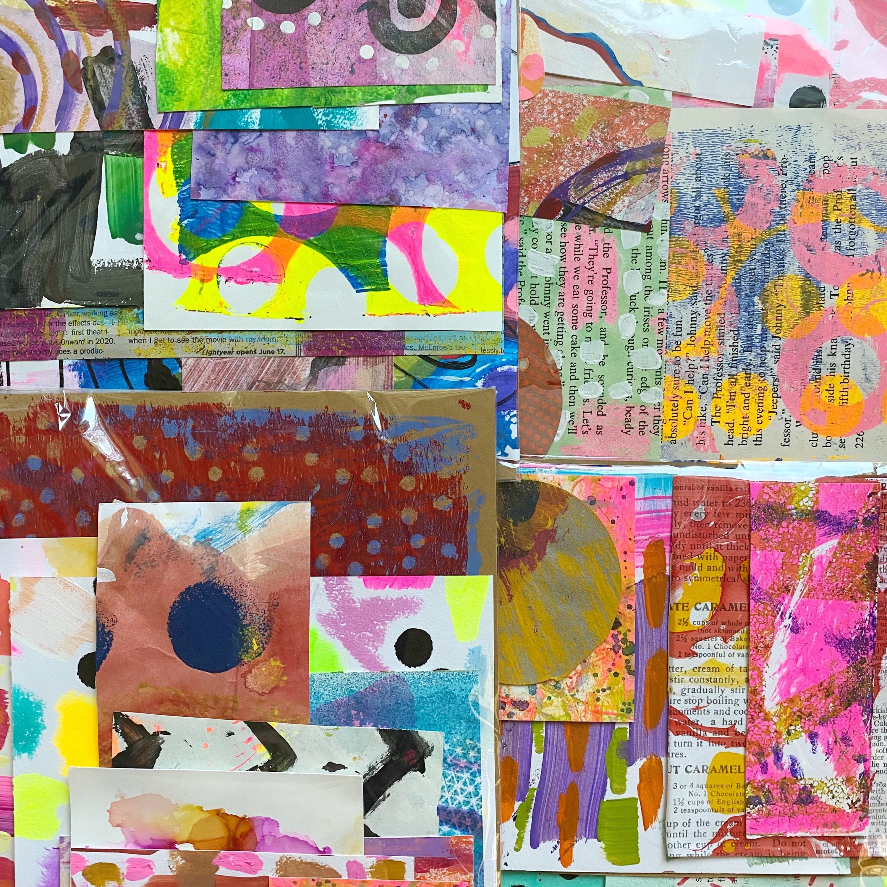 Mixed Media Hand Painted Papers - Etsy