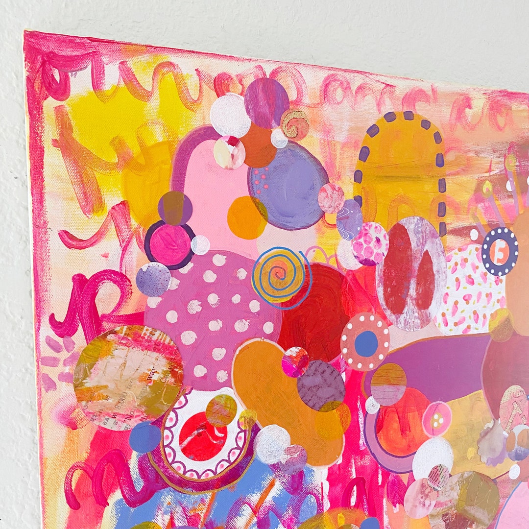 Pinky La Rue Wishes on a Lucky Star Abstract Painting - Etsy