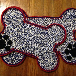 Dog Bone Feeding Mat Paw Print, Personalized Food and Bowl Placemat ...