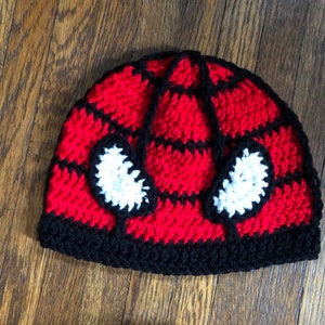 Crochet PATTERN Superhero Spider Web Hat Baby to Adult Size Spiderweb ...