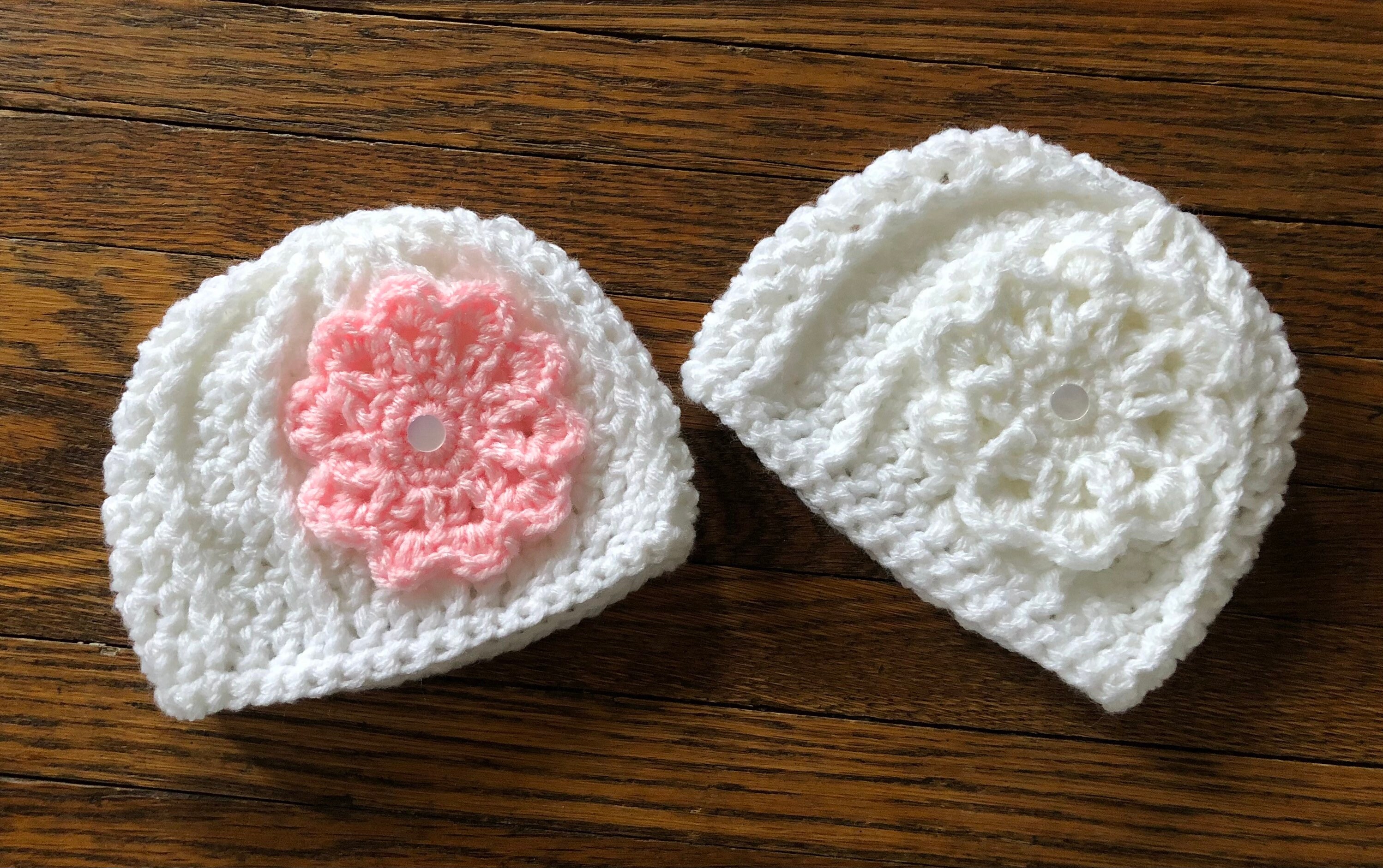 Crochet PATTERN - Flower Power Beanie Hat, Large Flower Beanie Cap ...