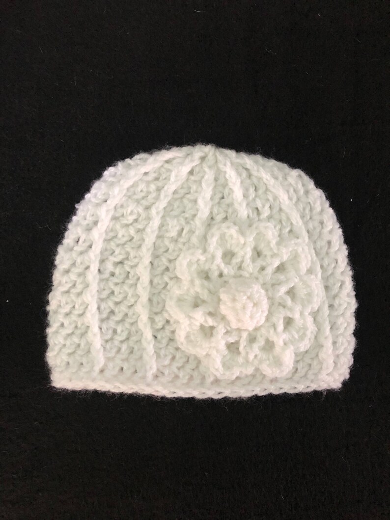 Crochet PATTERN - Flower Power Beanie Hat, Large Flower Beanie Cap ...