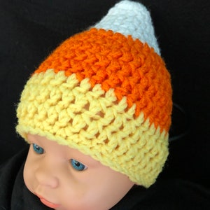 Candy Corn Fall Hat, Baby Candy Corn Hat, Adult Halloween Candy Corn ...