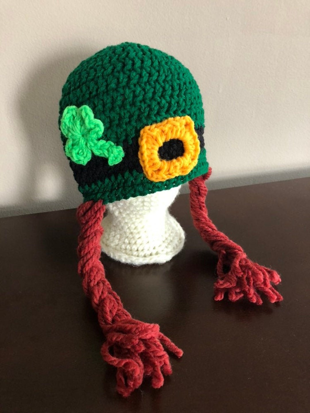Leprechaun Hat With Braids, St Patrick's Day Hat, Irish St Paddy Day ...