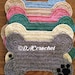 Crochet PATTERN - Dog Bone Pet Placemat, Dog Mat With Paw Print, Pet ...