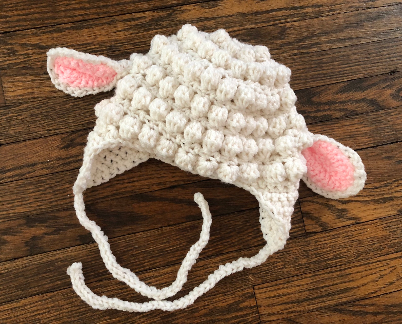 Lamb Sheep Earflap Hat, Baby Child Adult Lamb Hat, Easter Photo Prop ...