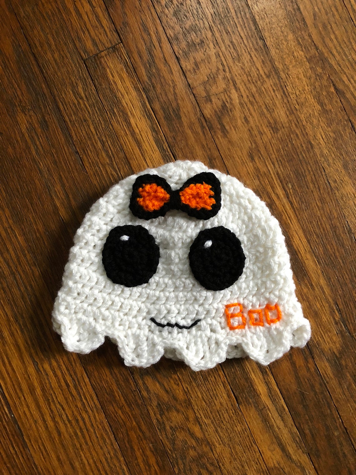 Ghost Beanie Hat Boy or Girl Friendly Ghost Halloween Hat - Etsy