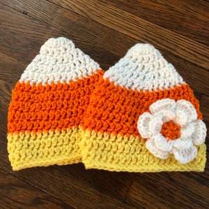 Candy Corn Fall Hat, Baby Candy Corn Hat, Adult Halloween Candy Corn ...