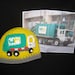 Crochet PATTERN for Garbage Truck Hat; Waste Management Truck Beanie ...