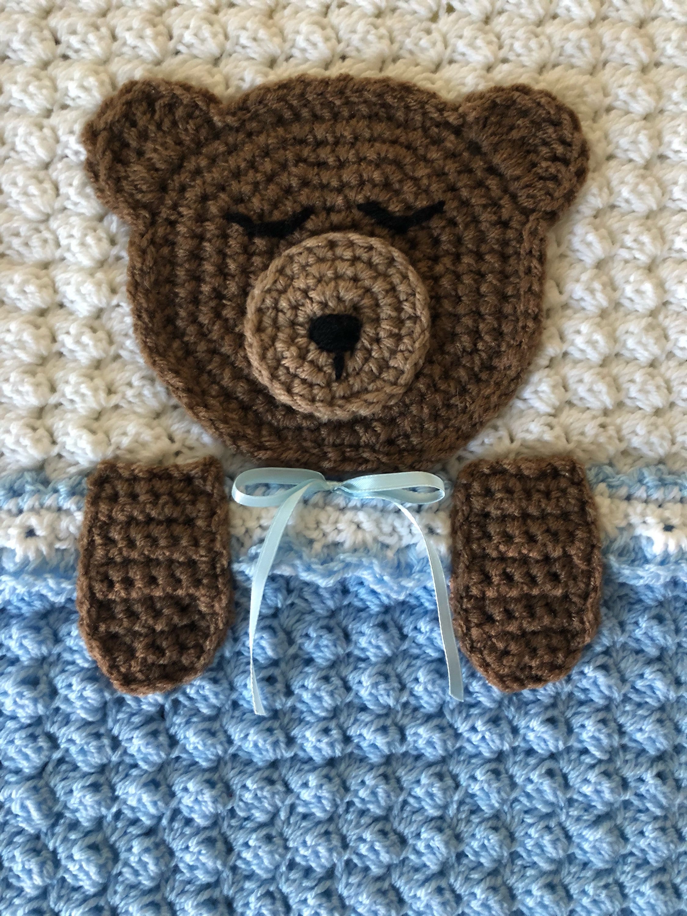 Crochet PATTERN Teddy Bear Bedtime Blanket Teddy Bear Baby - Etsy UK
