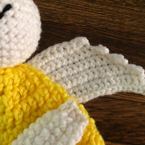 Crochet PATTERN - Angel Lovey Security Blanket, Angel Doll Lovey ...