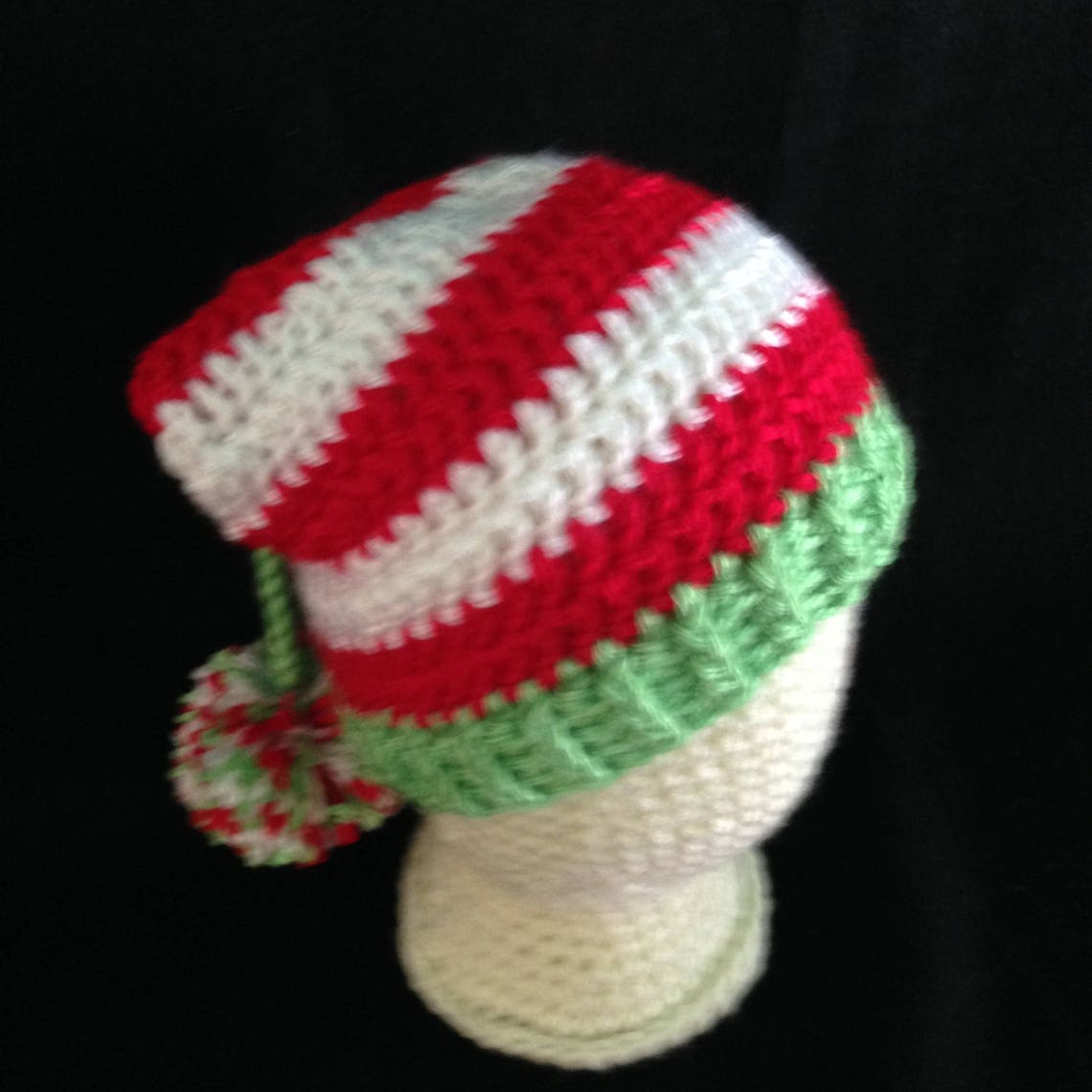 Crochet PATTERN - Baby Elf Hat and Diaper Cover Outfit, Baby Christmas ...