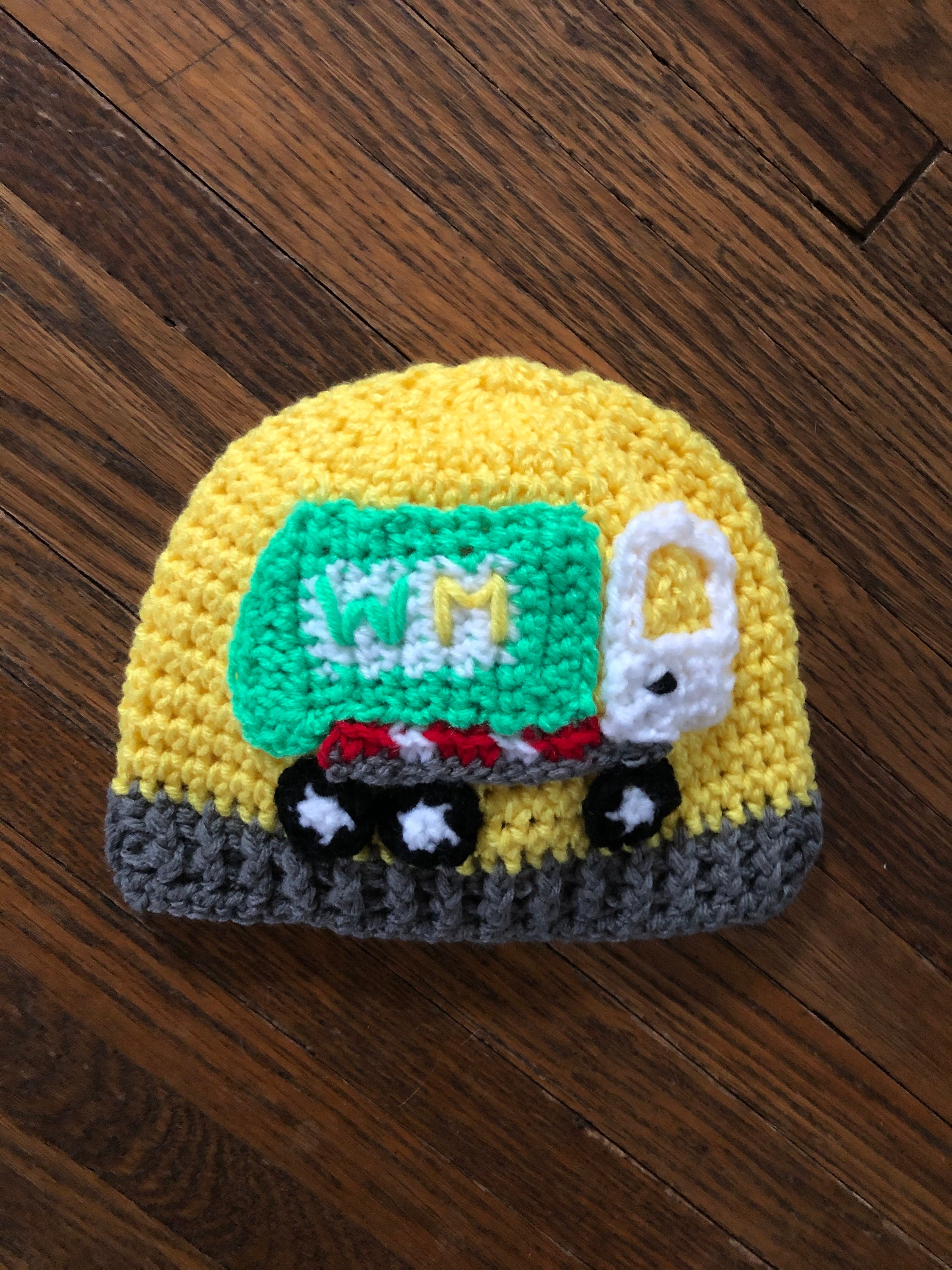 Crochet PATTERN for Garbage Truck Hat; Waste Management Truck Beanie ...