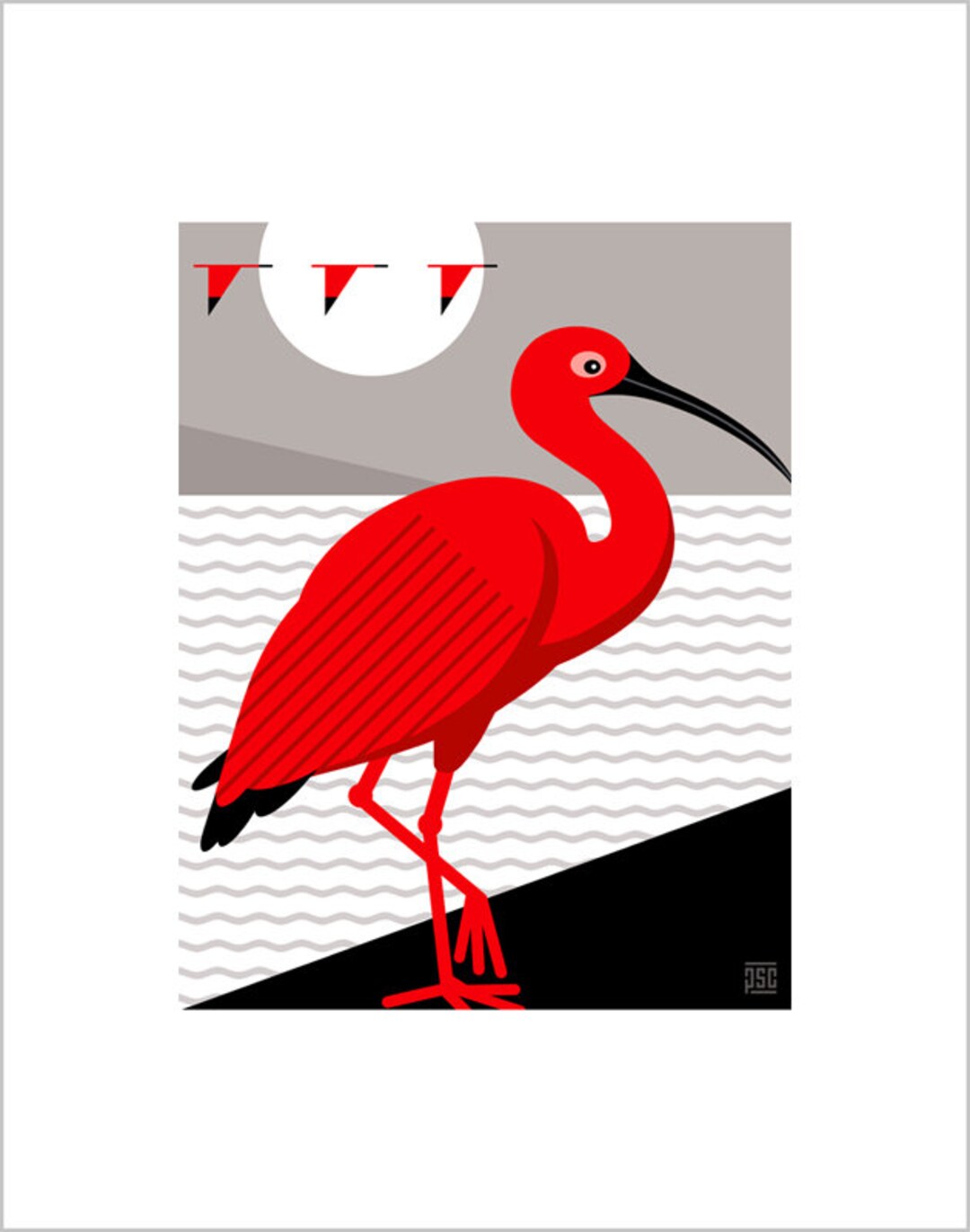 Isaac Ibis Giclée Print: Colorful Children's Animal Art - Etsy