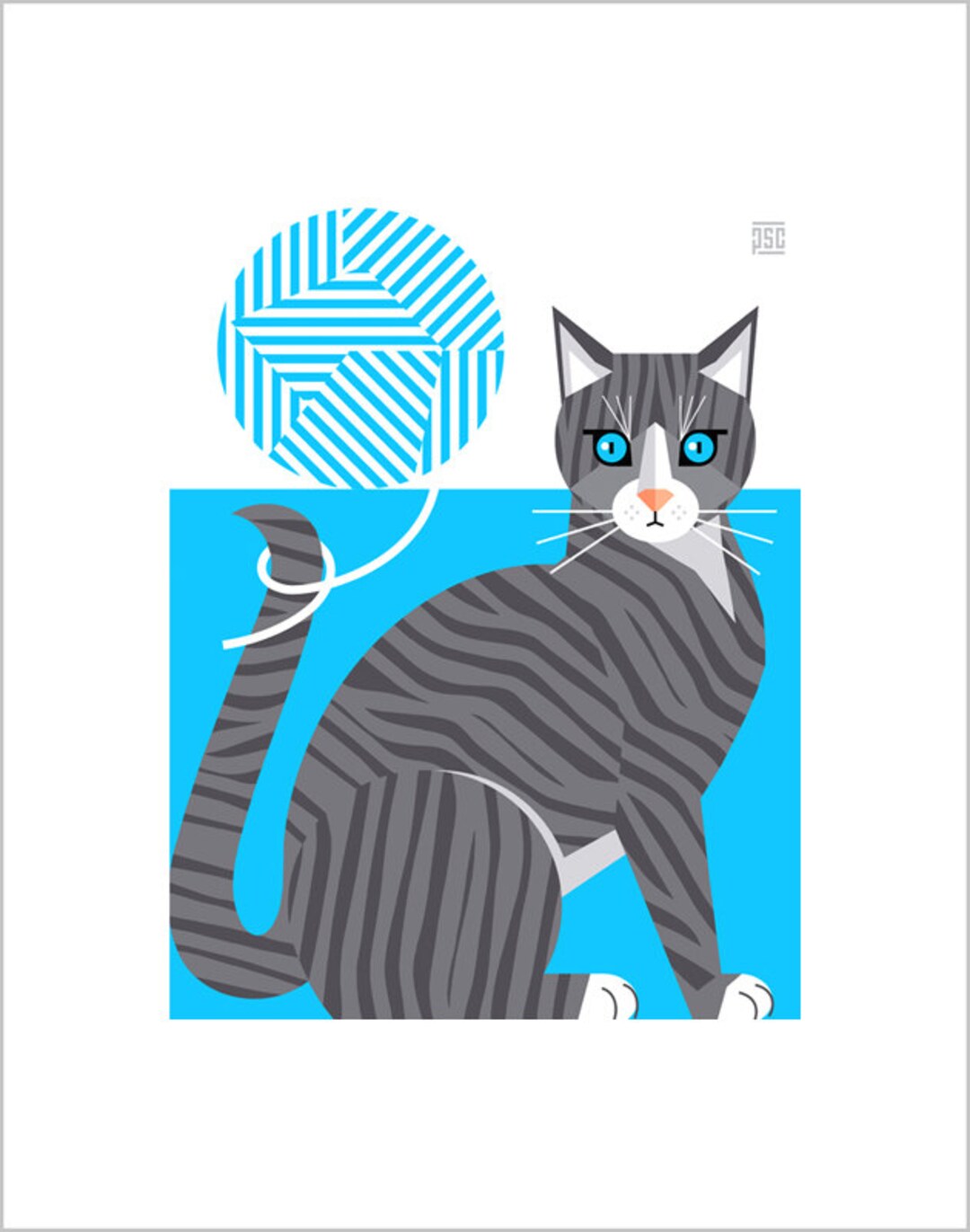 Christopher Cat Tirages dart Giclée pour enfants 16x20 Cadeaux de ...