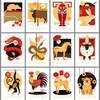 SET of 12, Zodiac Signs Poster. Animal Chinese New Year of the Snake ...