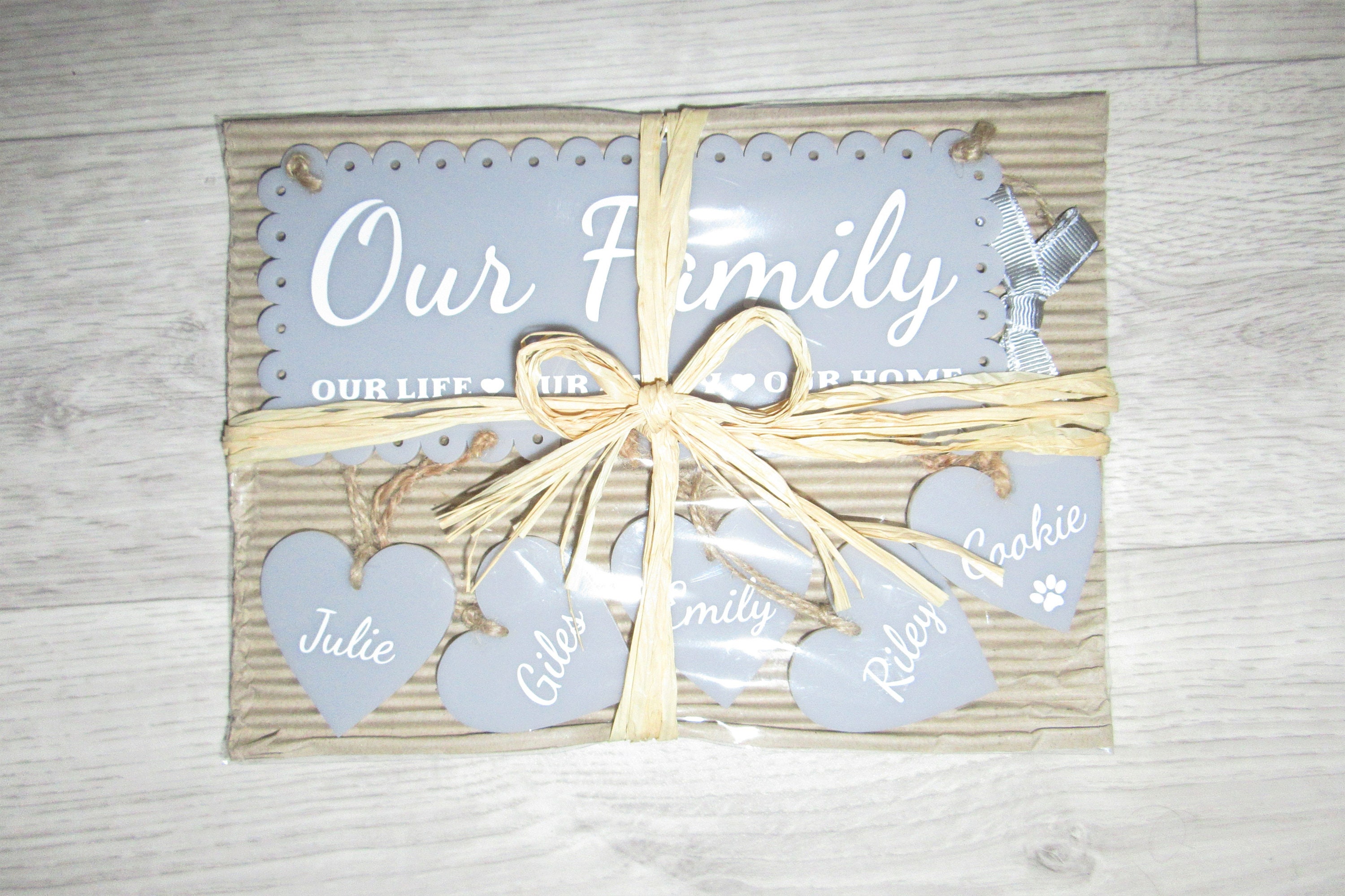 Personalised Family Plaque. Our Family. Our Life Our Story | Etsy