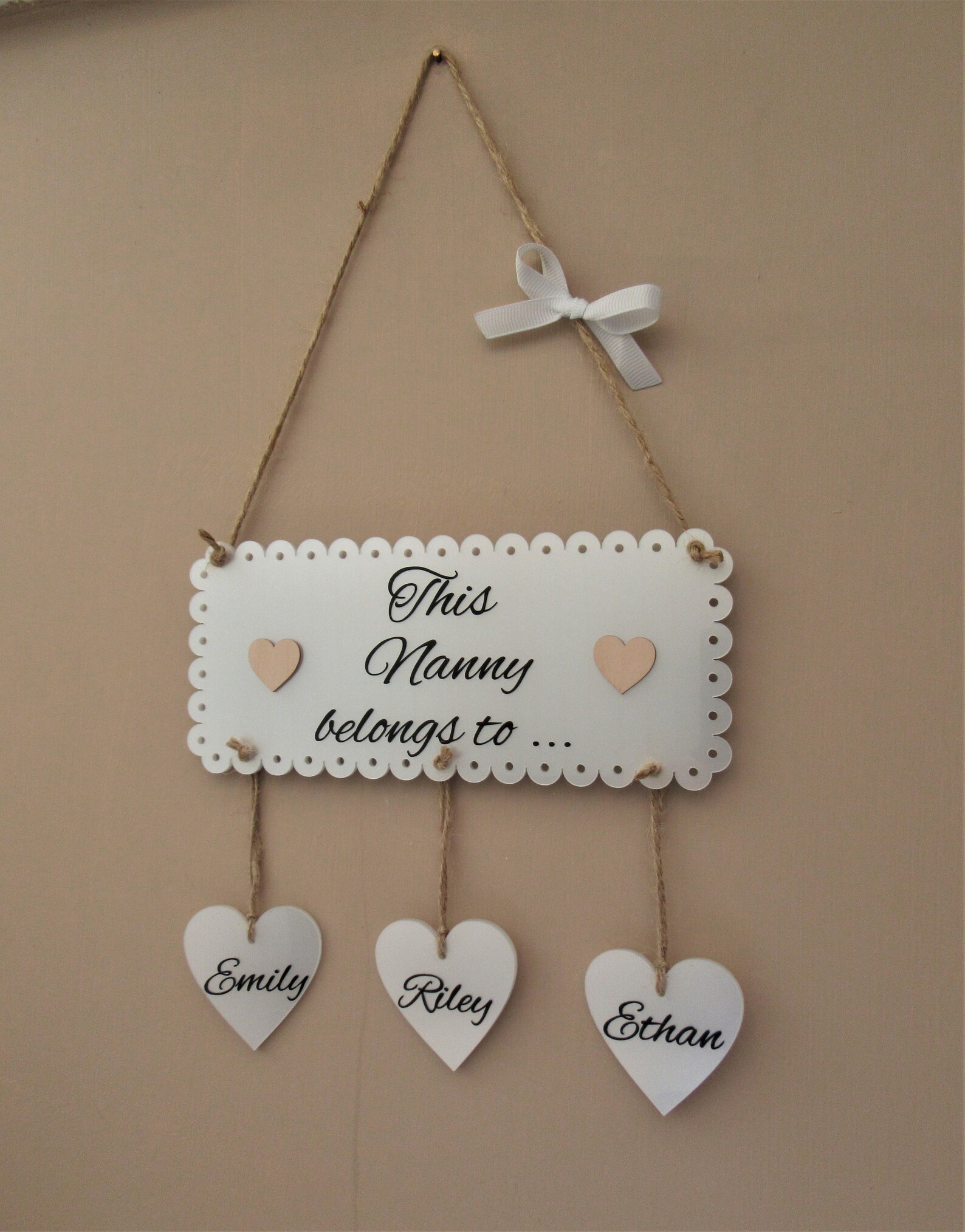 Personalised Nanny Sign this Nanny Belongs To - Etsy UK