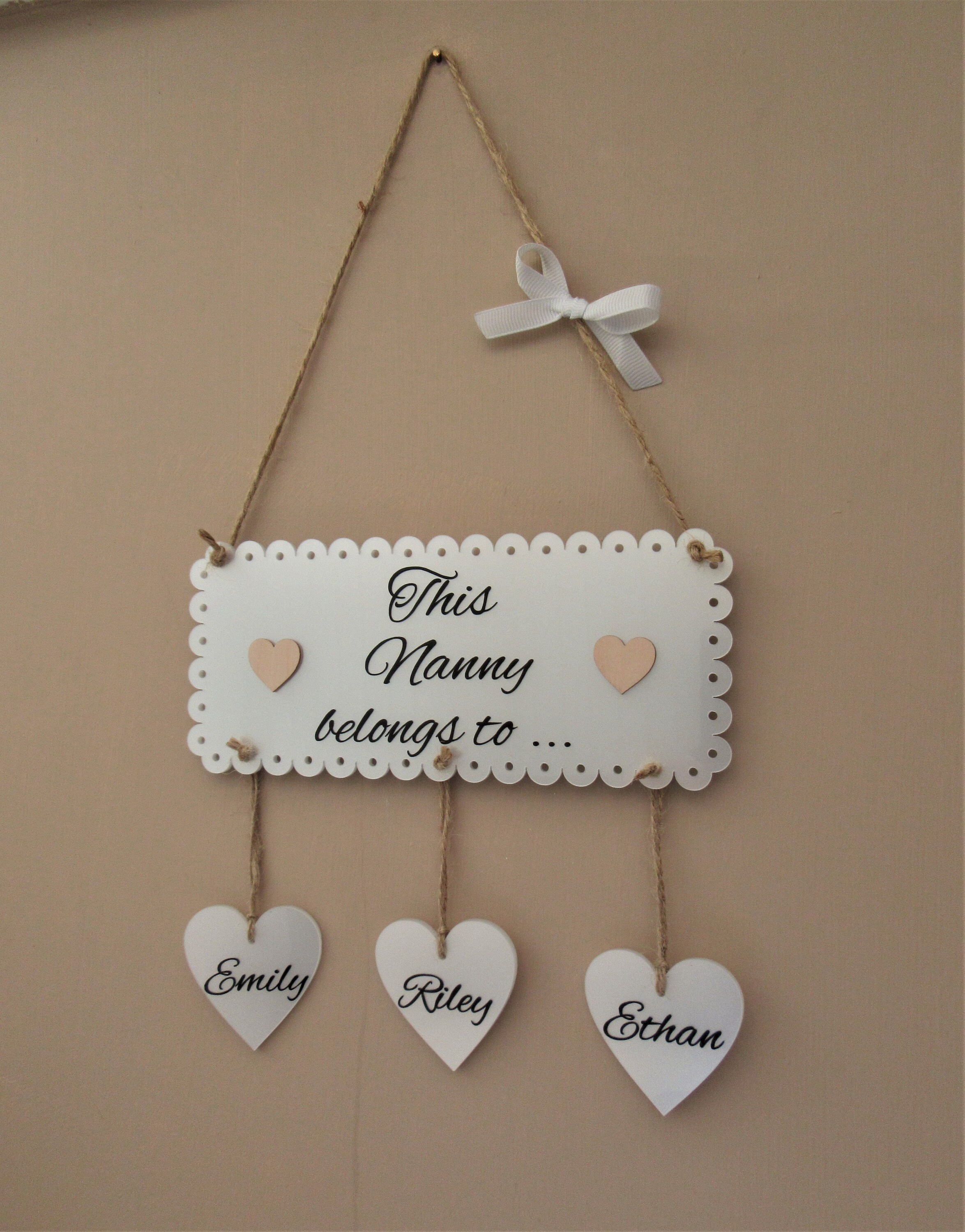 Personalised Nanny Sign This Nanny belongs to | Etsy