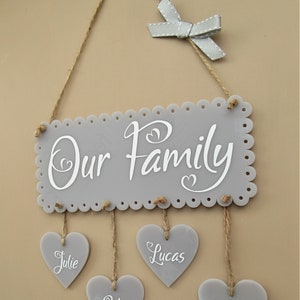 Personalised Our Family Plaque. Housewarming Gift. Mother's Day, Family ...