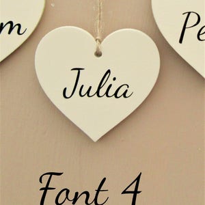 Hanging Hearts for Jules Handmade Gifts Plaques. 5cm Add on Hearts. 7 ...