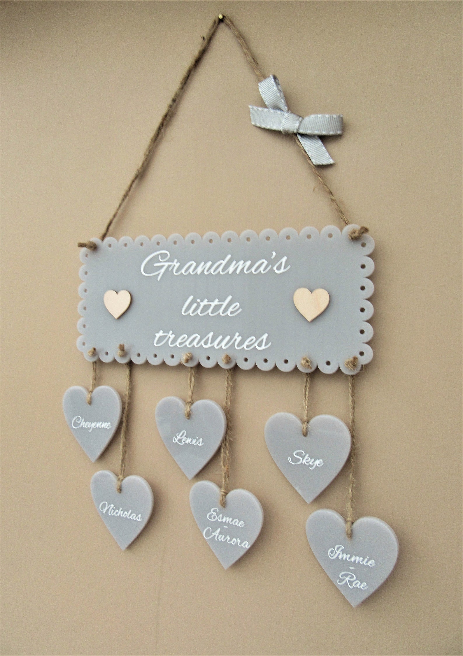 Personalised Grandchildren Sign grandma's Little Treasures Gran, Granny ...
