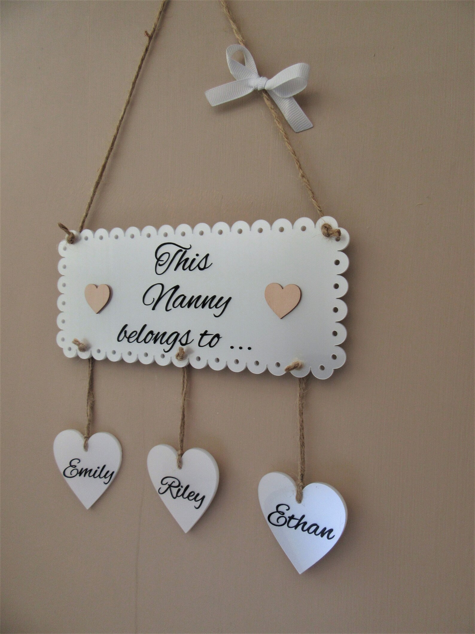 Personalised Nanny Sign This Nanny belongs to | Etsy