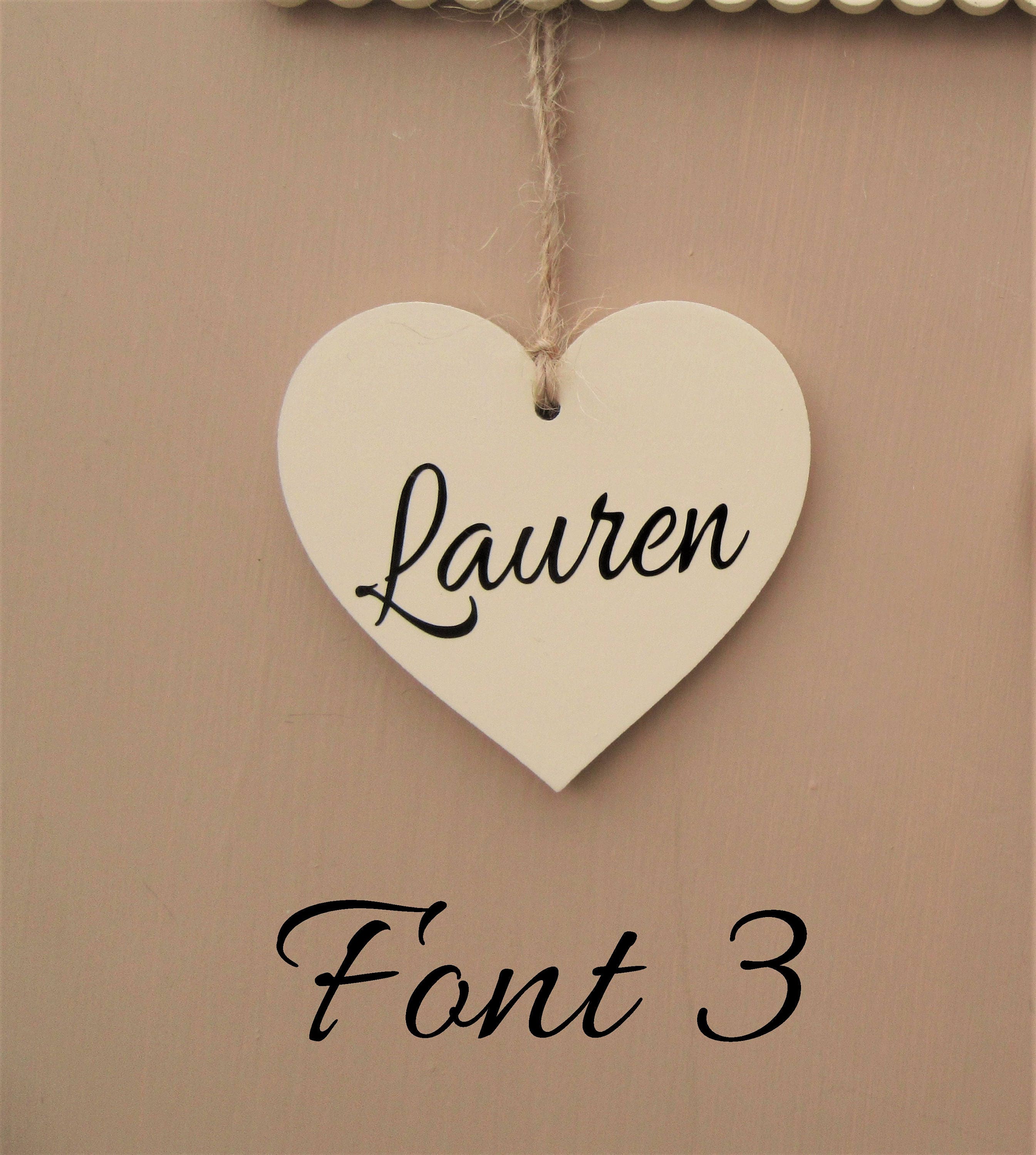 Hanging Hearts for Jules Handmade Gifts Plaques. 5cm Add on Hearts. 7 ...