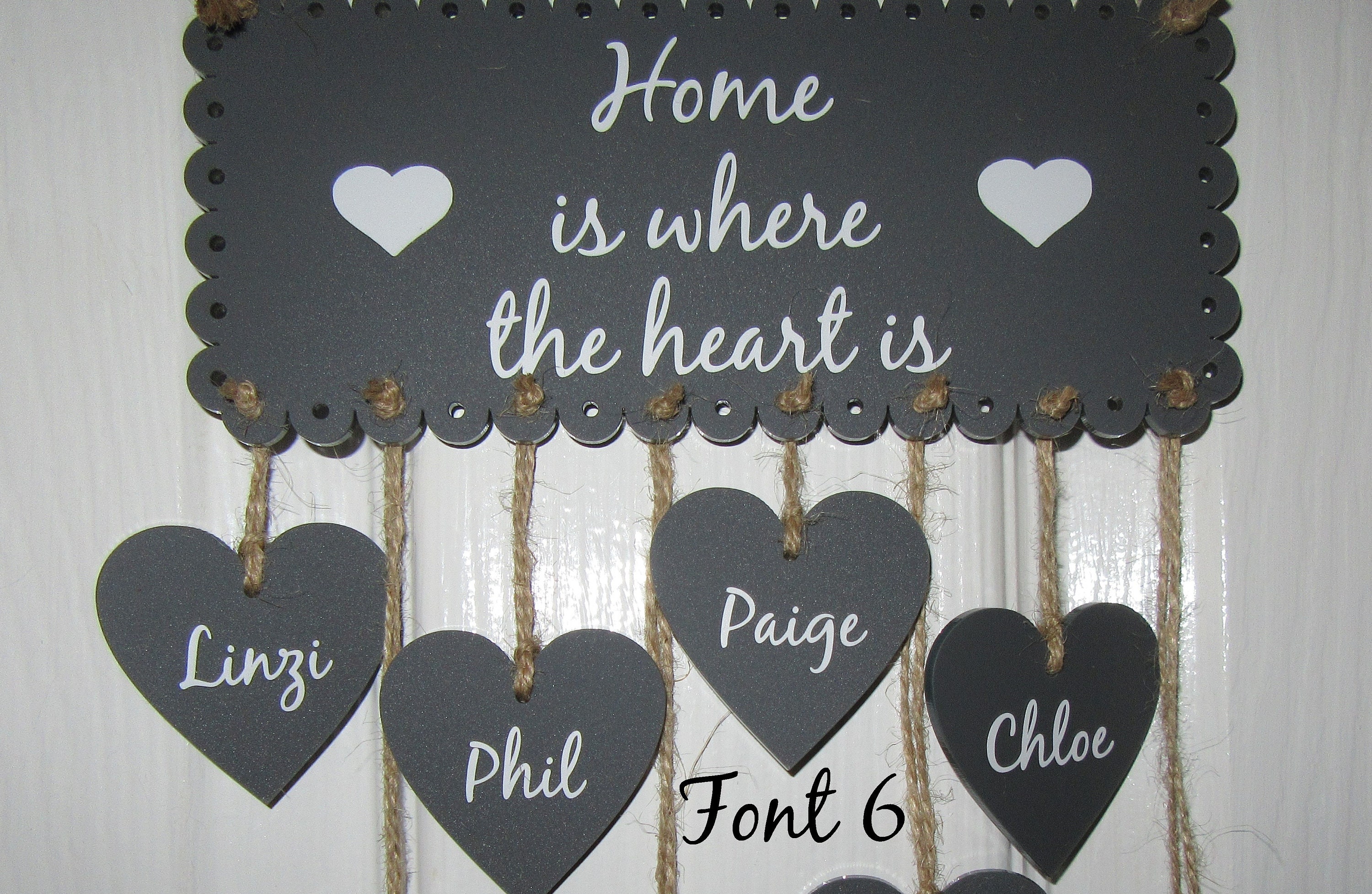 Hanging Hearts for Jules Handmade Gifts Plaques. 5cm Add on Hearts. 7 ...