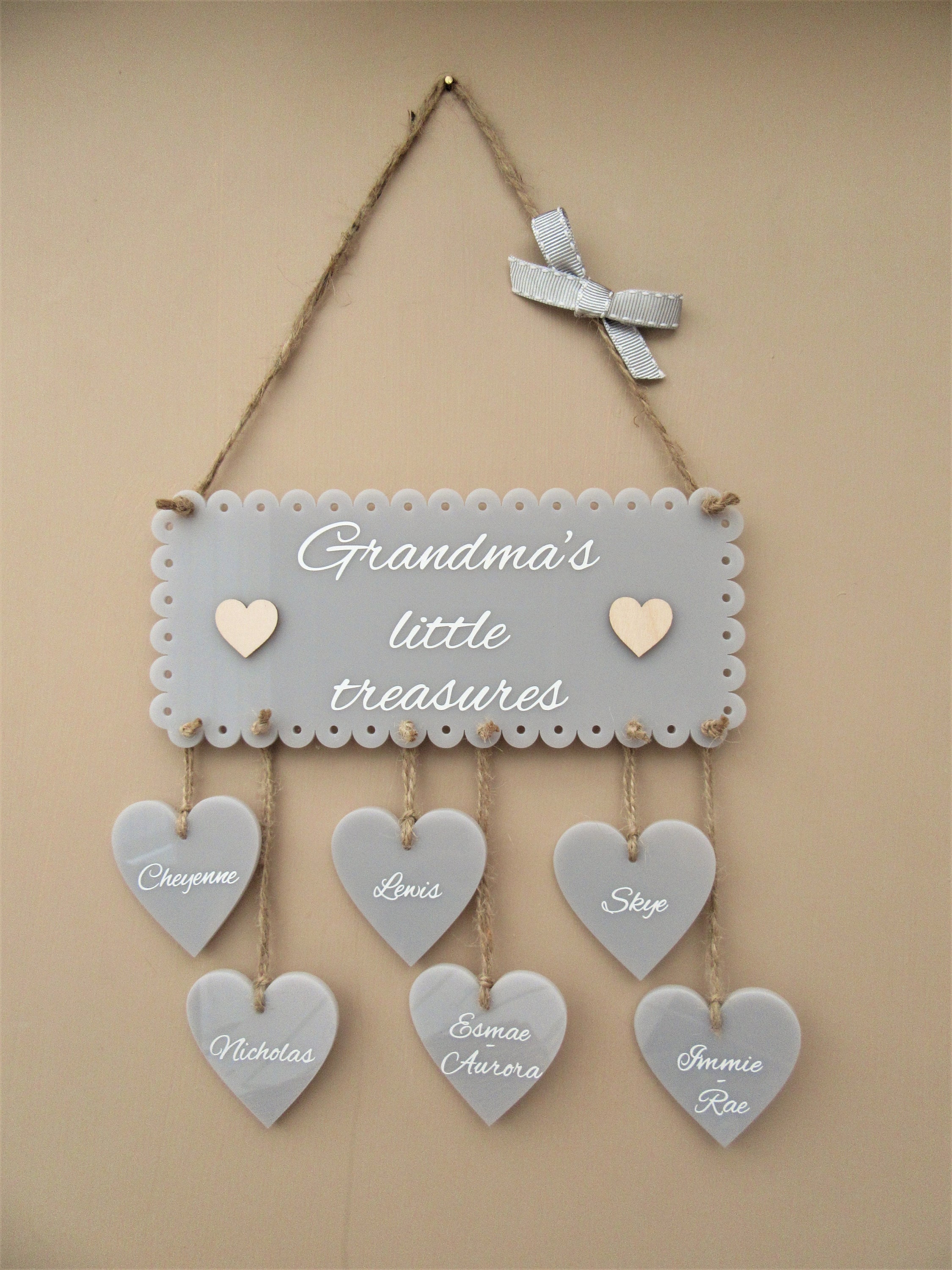 Personalised Grandchildren Sign grandma's Little | Etsy UK