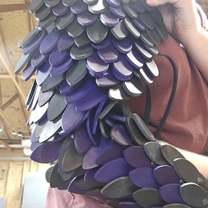 Dragon Scale Sleeve PATTERN - "juno" - Leather Armor - LARP, Belegarth ...