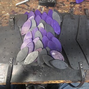 Dragon Scale Sleeve PATTERN - "juno" - Leather Armor - LARP, Belegarth ...
