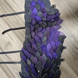 Dragon Scale Sleeve PATTERN - "juno" - Leather Armor - LARP, Belegarth ...