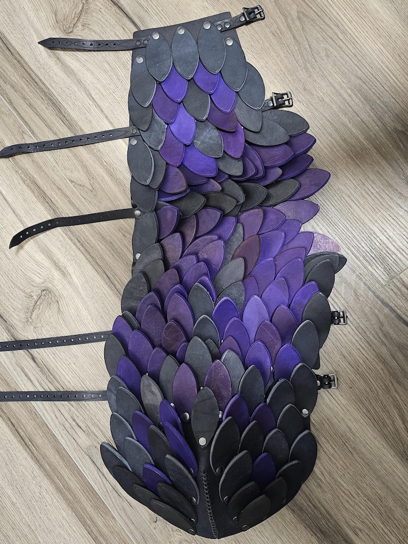 Dragon Scale Sleeve PATTERN - "juno" - Leather Armor - LARP, Belegarth ...