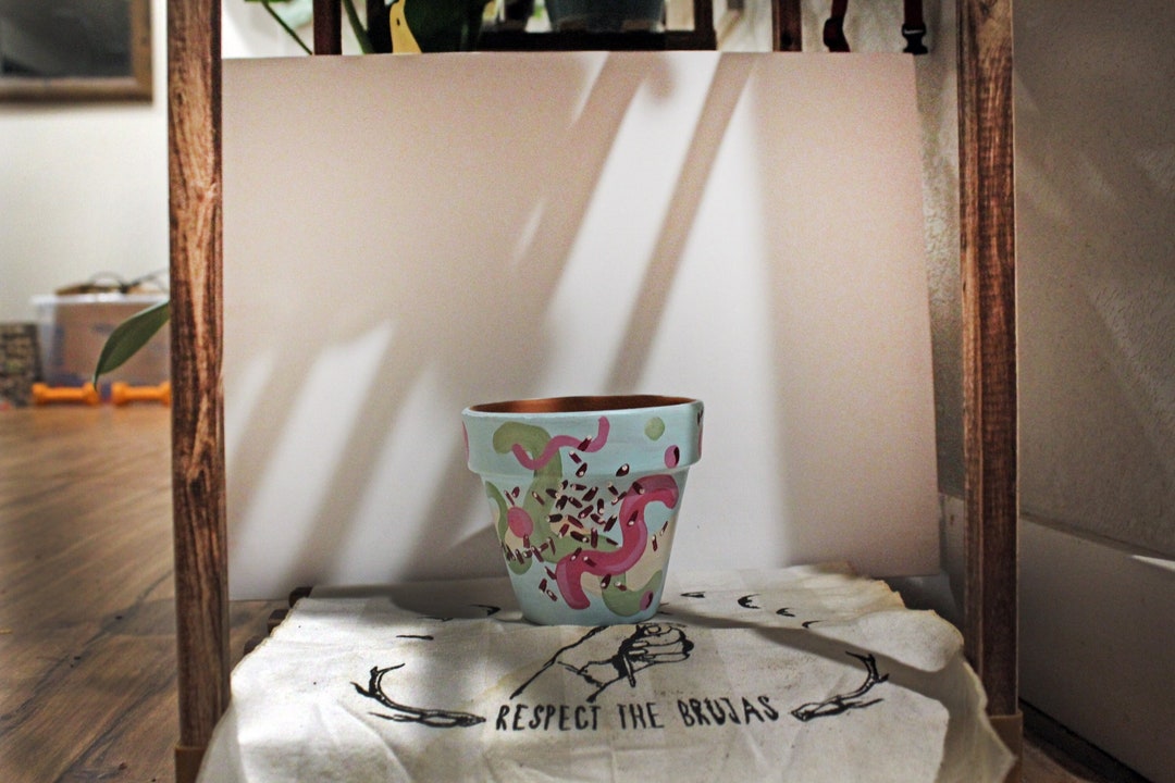 Hand Painted Ceramic Pots - Etsy