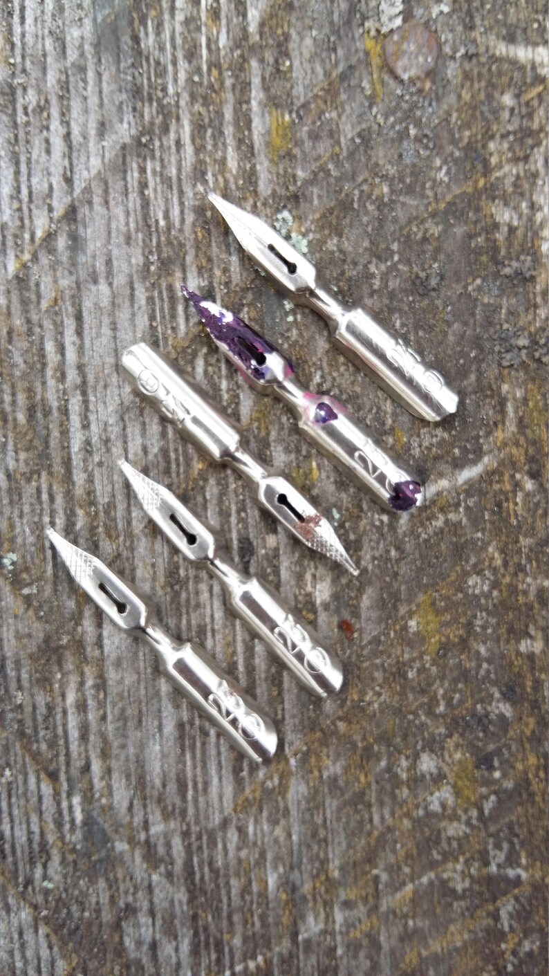 Vintage Ink Pen Nibs Dip Pen Nib Feather Calligraphy Pen Nib | Etsy