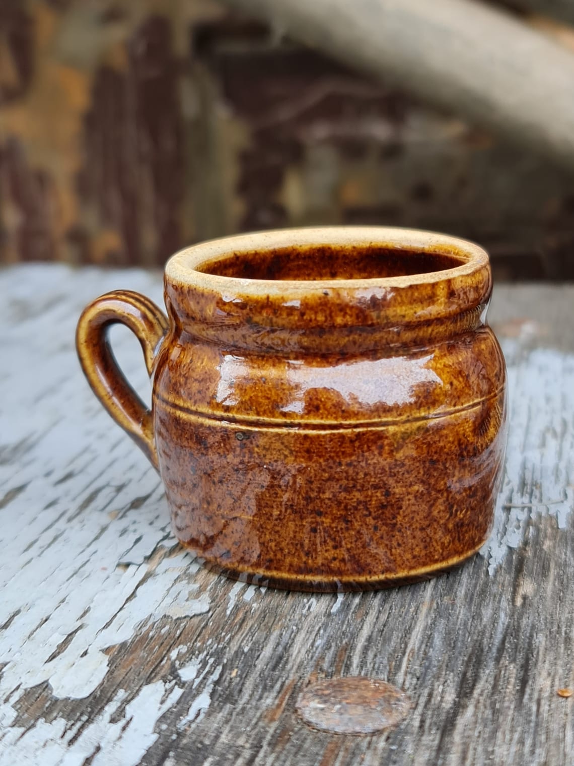 Vintage mini pot céramique petit pot pot tasse en grès vase | Etsy