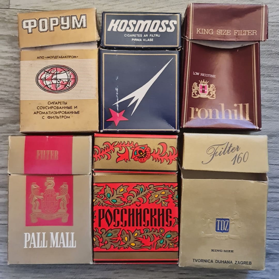 Vintage Antique Cigarettes Pack URSS Collection Russian - Etsy México