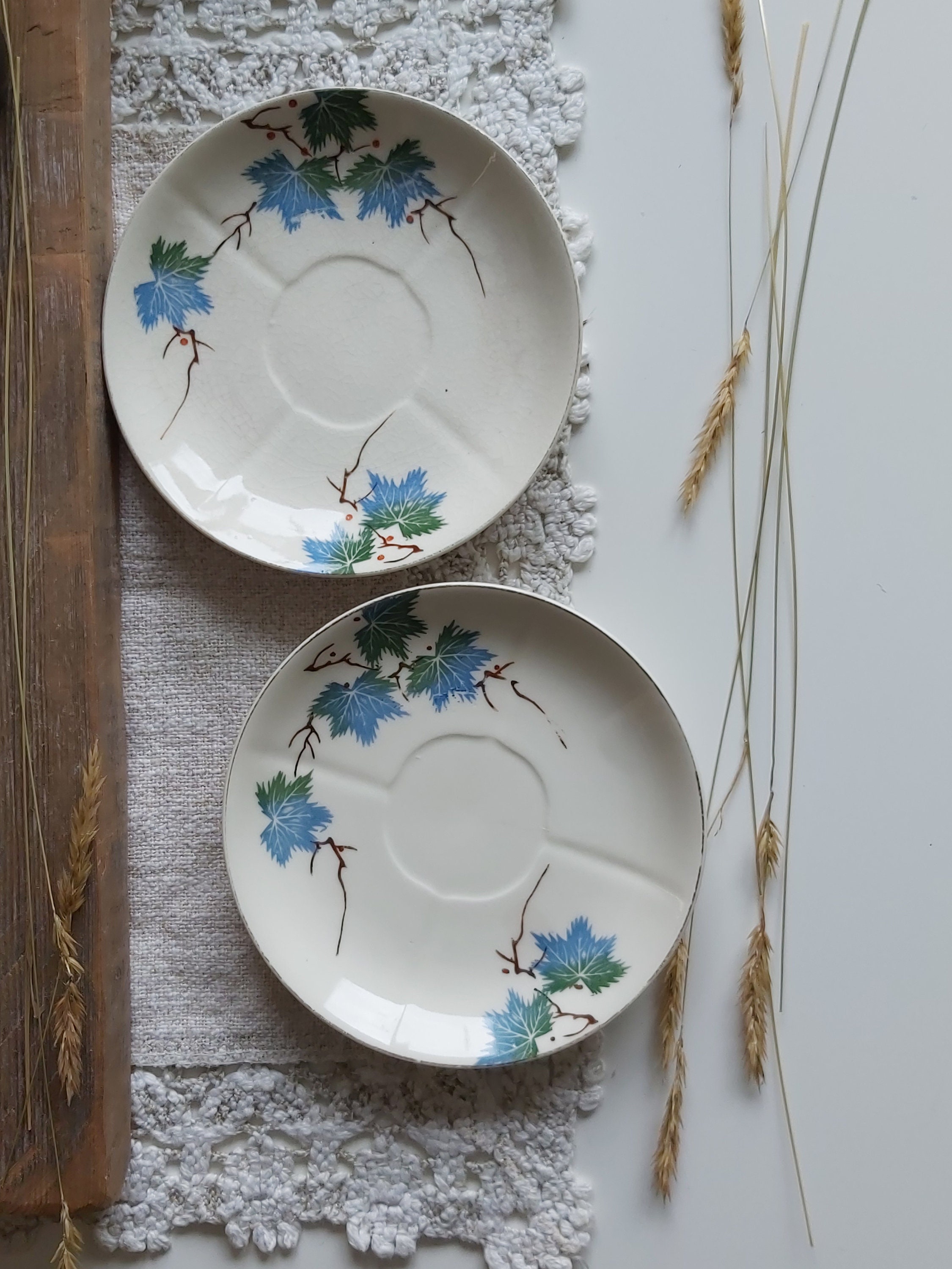 Trays & Platters Kitchen & Dining Antique Small Porcelain Dishes set of ...