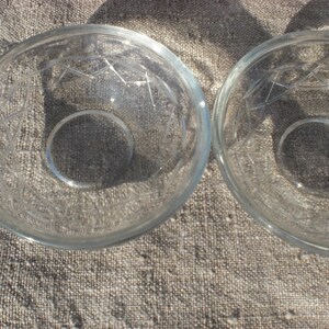 4 Coasters Clear Pressed Glass Small Plate Serving Dish Round - Etsy
