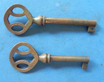 15 Antique Skeleton, Cabinet, Lock Keys. Old & Original. - Etsy
