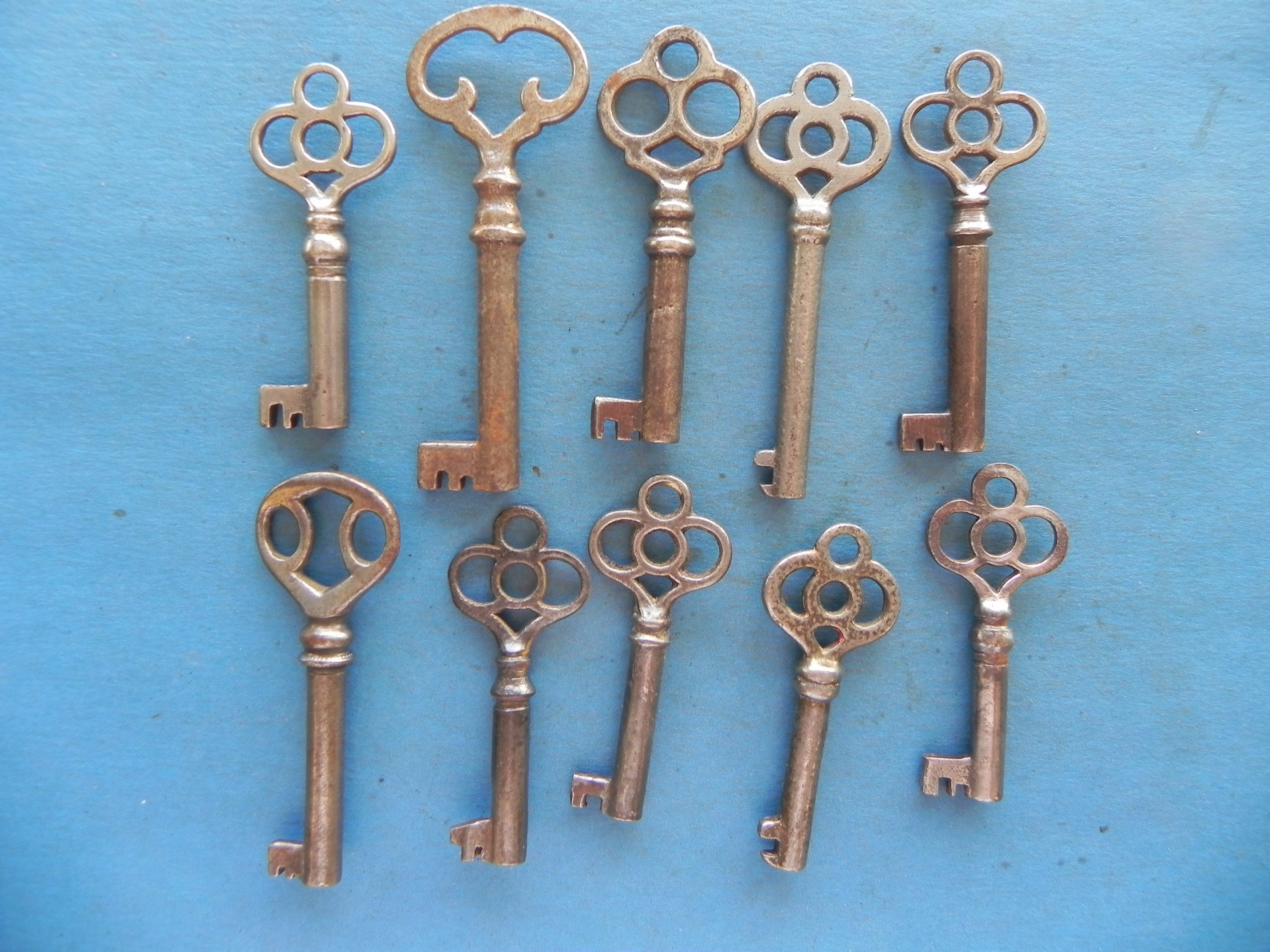 10 Antique Cabinet, Lock Keys. Old & Original. Fancy. - Etsy