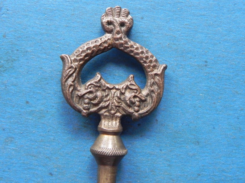 Antique Brass sea Serpent Cabinet Key. Old and Original. Not a Dolphin ...