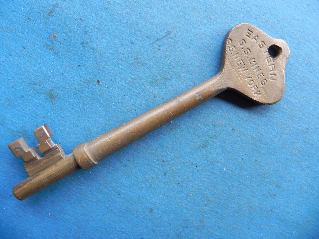 Brass Steamship Key. "s.s. NEW York". Eastern S.S. Lines. Maritime. Old ...