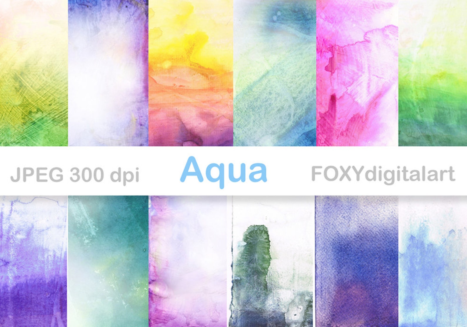 Watercolor Digital Papers, Watercolor Backgrounds, Watercolor Scrapbook ...