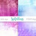 Watercolor Splatter Digital Paper, Paint Splotches, Scrapbook Paper ...