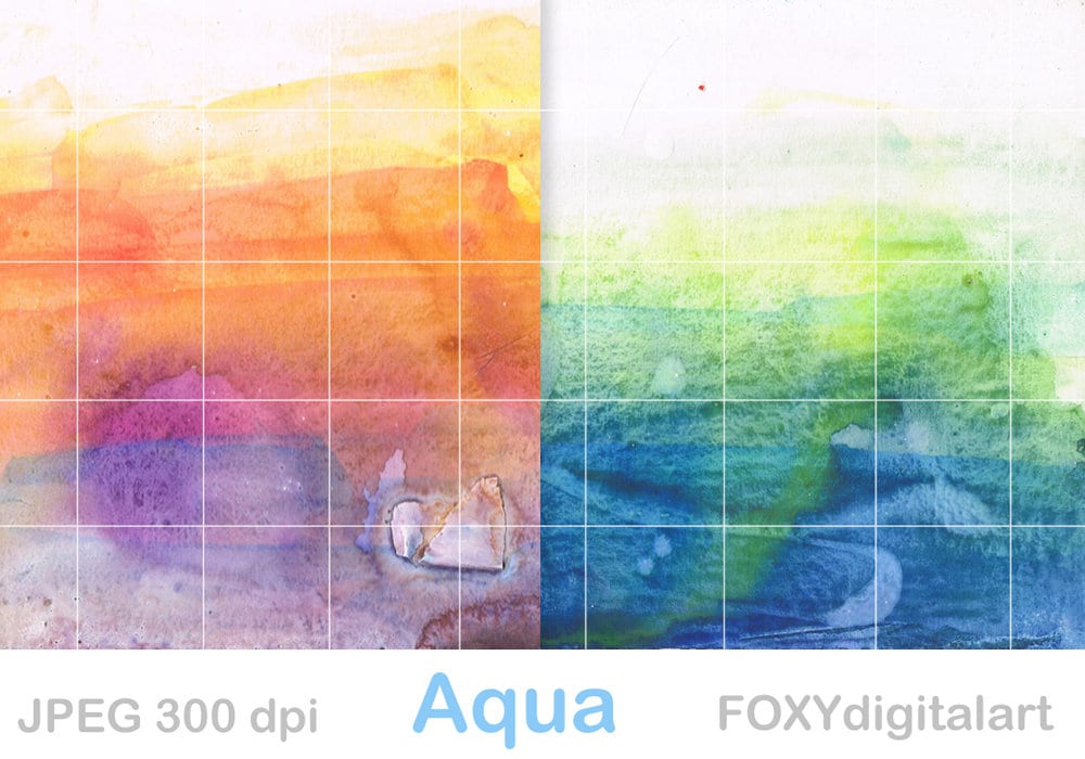 Watercolor Digital Paper, Watercolor Textures, Watercolor Backgrounds ...
