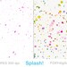 Watercolor Paint Splatter Digital Paper, Paint Dripping Splash ...