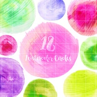 Watercolor Brush Strokes Clipart, Hand Painted Watercolor Clip Art ...