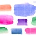 Watercolour Brush Strokes Clipart , Hand Painted Watercolor Splash ...
